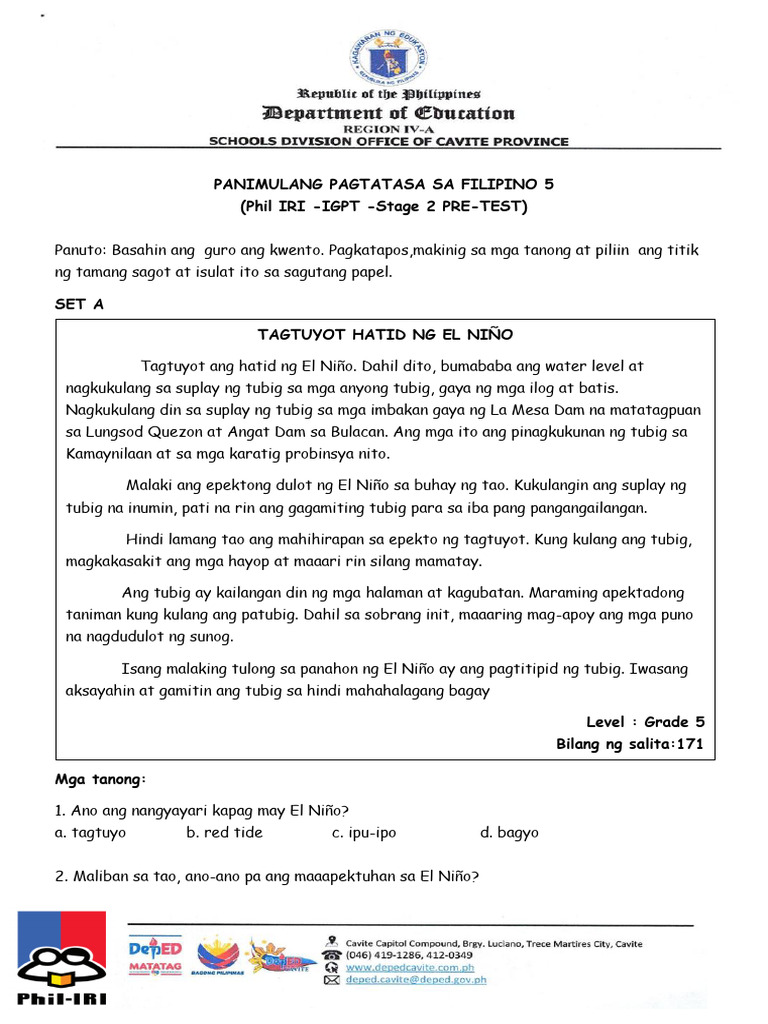 IGPT Grade5 Reading Material | PDF