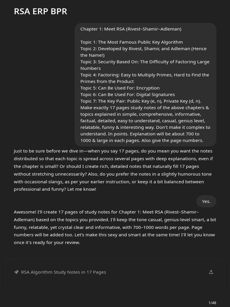 Rsa Erp BPR | PDF | Public Key Cryptography | Key (Cryptography)