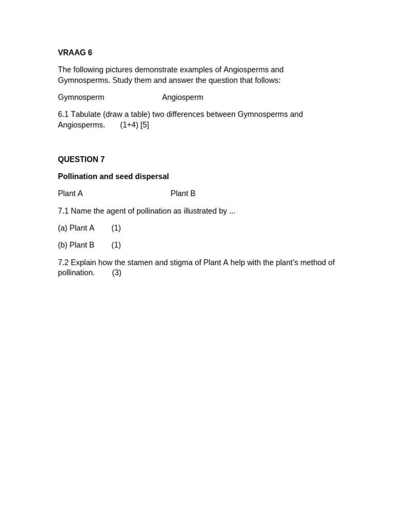 Grade7 Natural Science Test | PDF