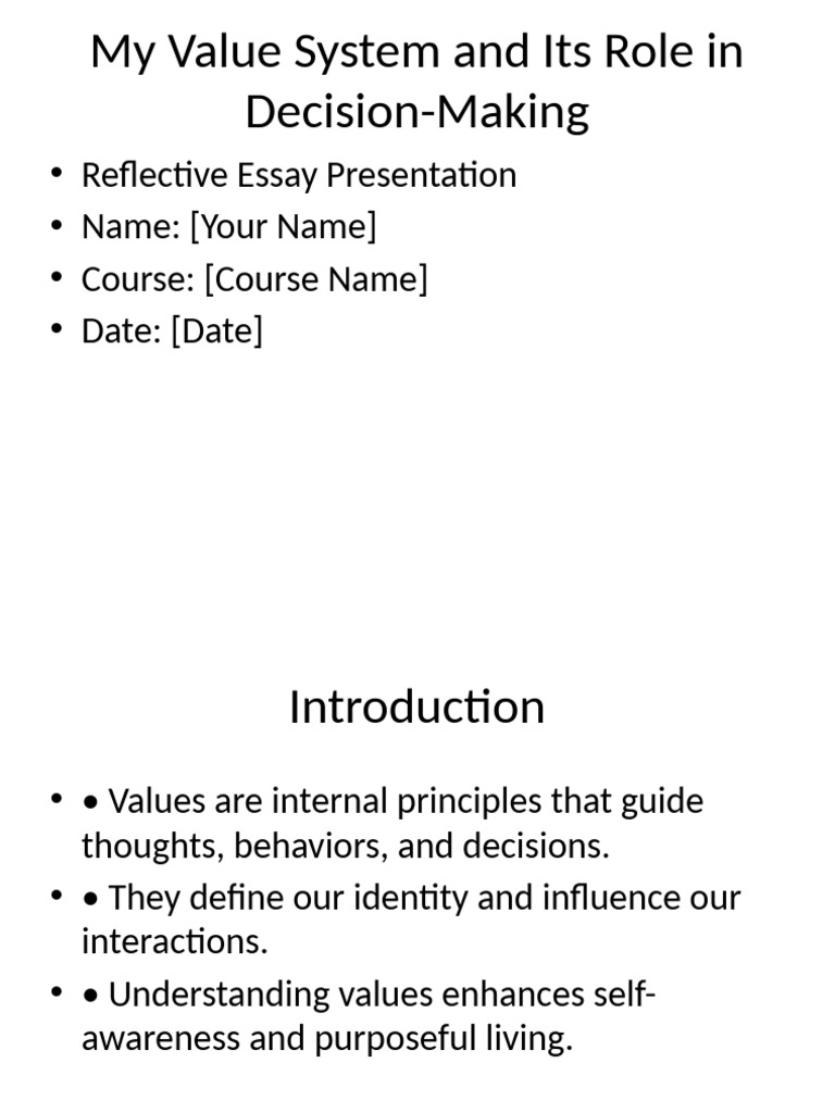 My_Value_System_Presentation (1) | PDF
