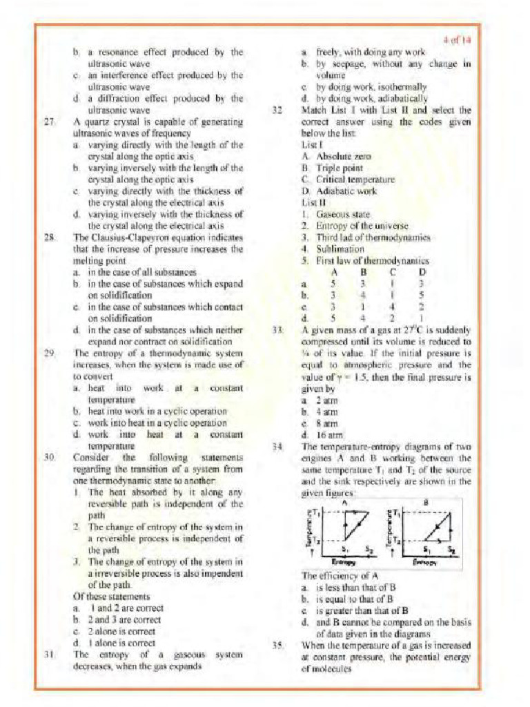 Pau Cet Sample Paper Physics | PDF