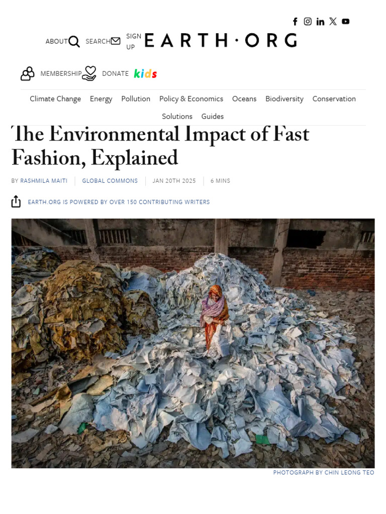 Fast Fashion and Its Environmental Impact in 2025 | PDF ...