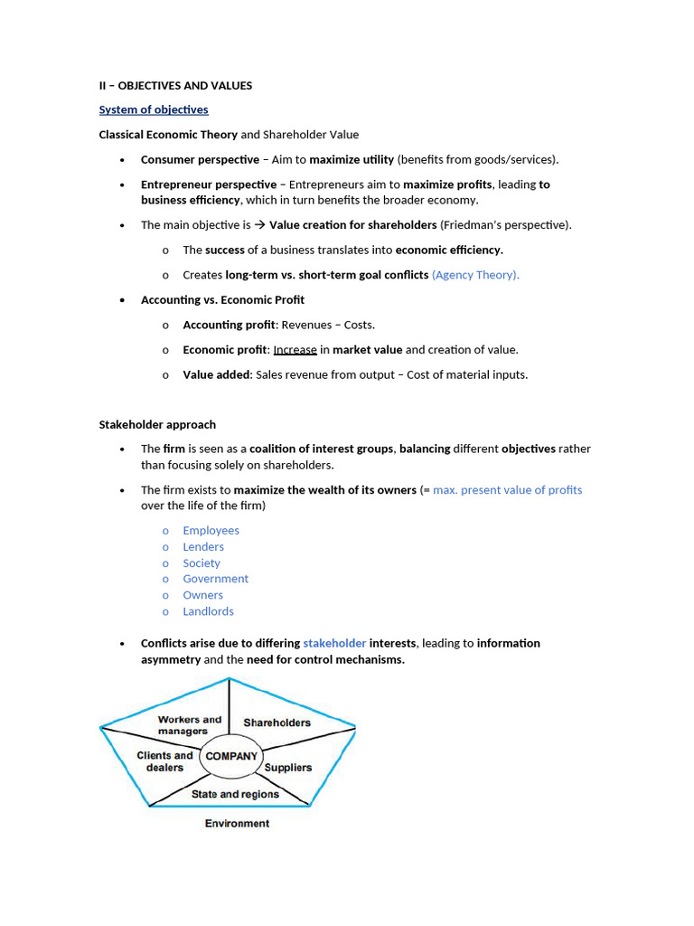 Chapter 2 Objectives and Values | PDF | Corporate Social Responsibility | Business