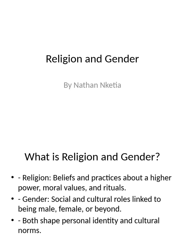 Religion and Gender: Roles and Equality | PDF