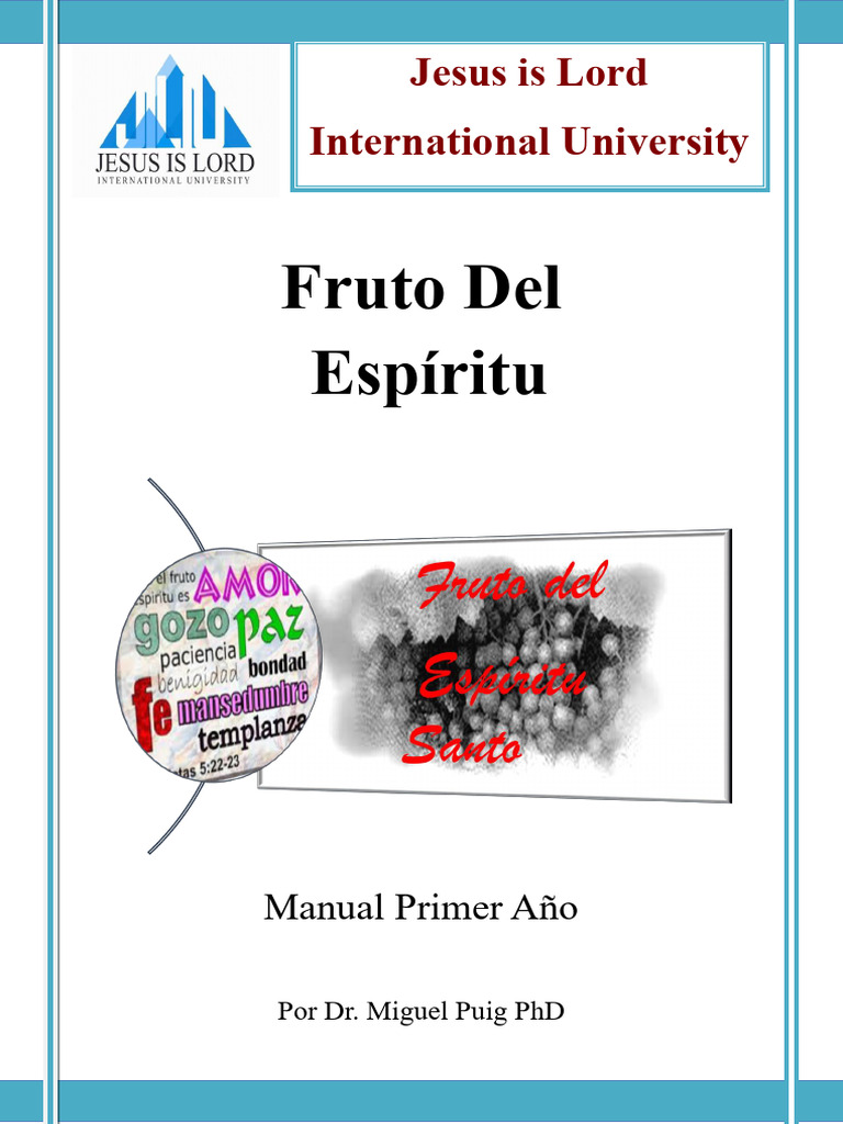 1.Fruto Del Espiritu - Manual-1 | PDF | Fruto Del Espiritu Santo | Amor
