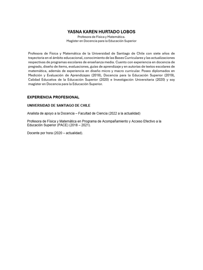 Yasna Hurtado Lobos. Lineamientos y Propuestas | PDF | Enseñando | Maestros
