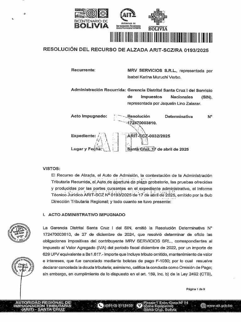 Arit-Scz-Ra-0193-2025 Luz | PDF