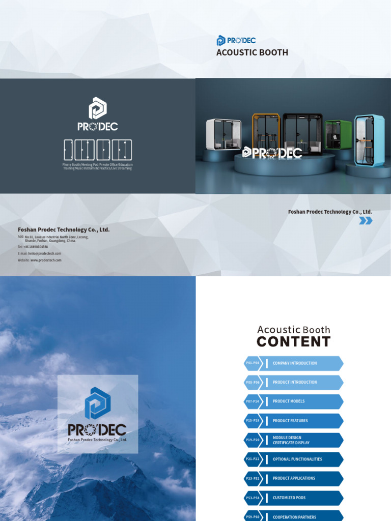 2025 Prodec Acoustic Booth | PDF