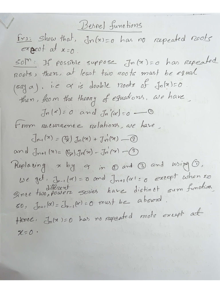 Bessel Functions | PDF