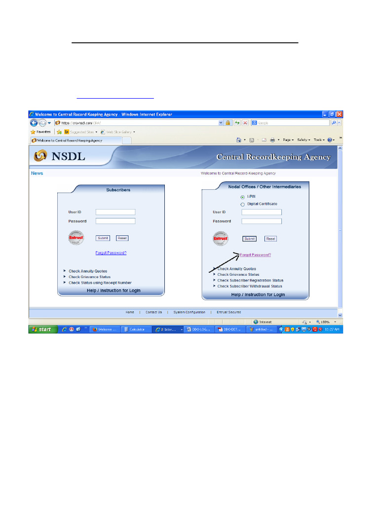 ddo login process for nps | PDF