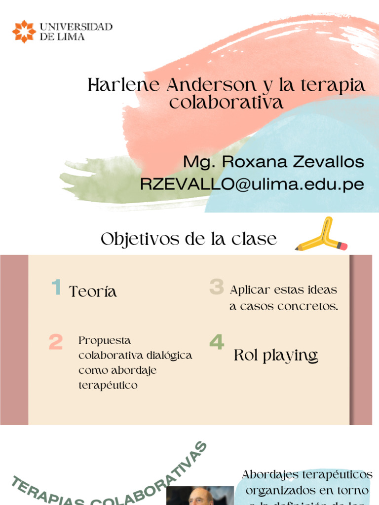 Terapia Colaborativa Dialógica de Harlene Anderson | PDF | Experiencia