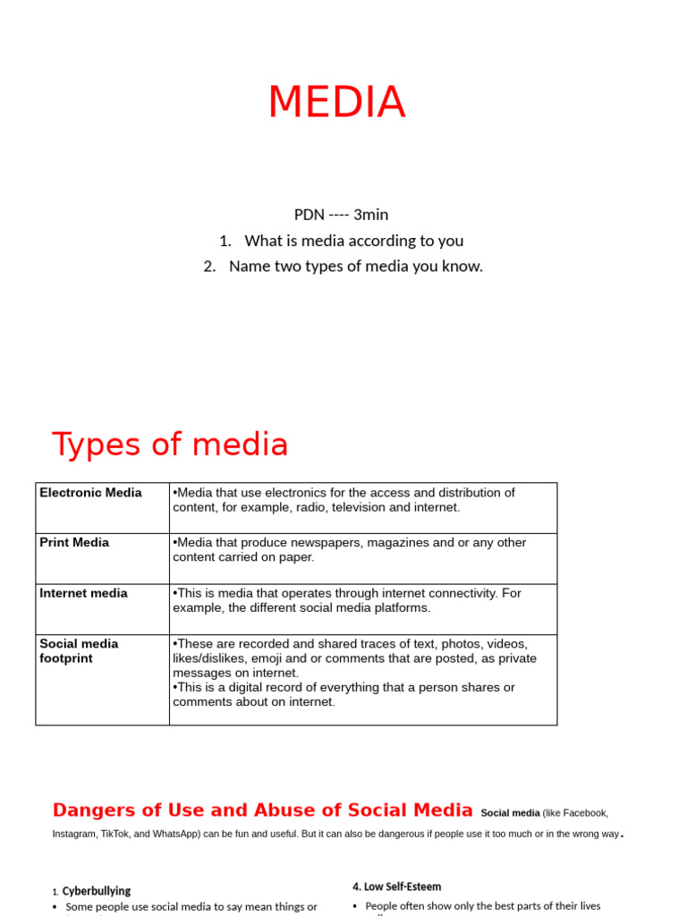 Media Term 2 Grade 12 | PDF | Social Media | Popular Culture & Media ...