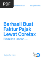 Cara Membuat Faktur Pajak Uang Muka Dan Pelunasan Di Coretax | PDF