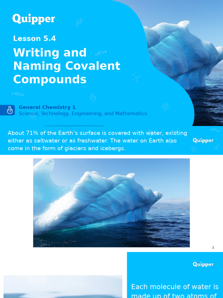 Naming Covalent Compounds Updated | PDF | Chemical Compounds | Valence ...