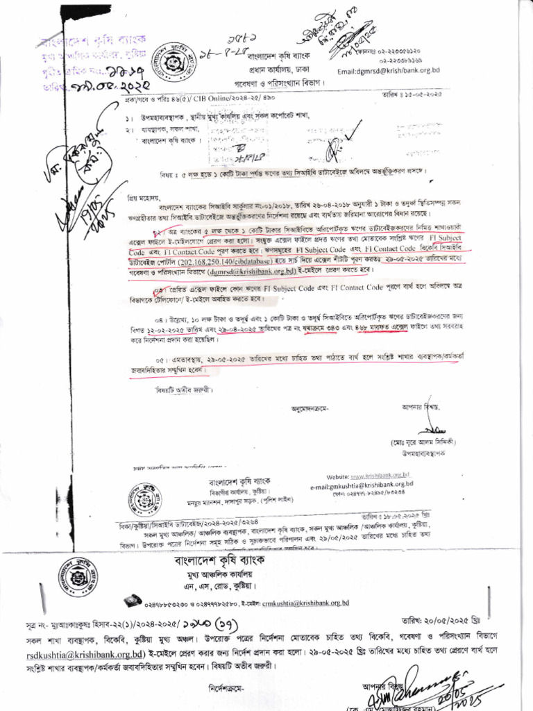 CIB Data Base Related Urgent - 20250520 - 0001 | PDF