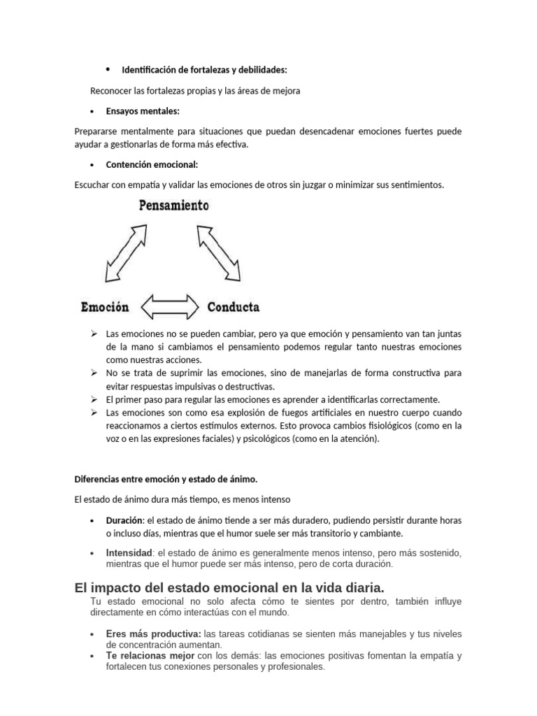 Identificación Emocional | PDF | Las emociones | Pensamiento