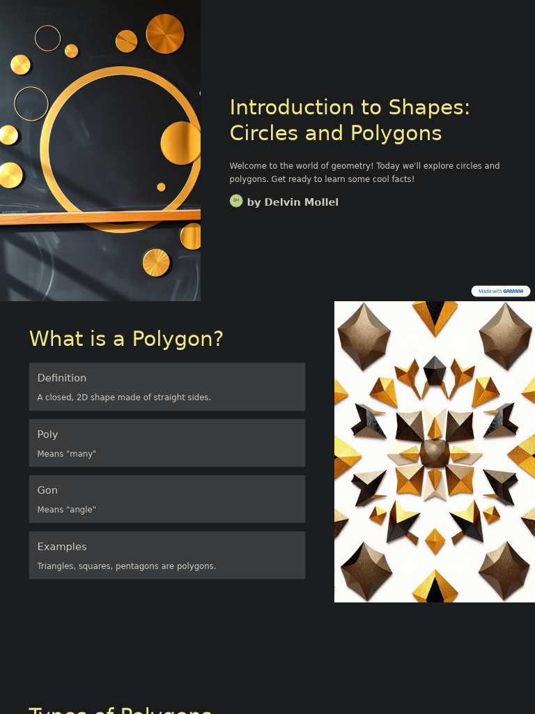 Circles and Polygons by Mr. Meshack | PDF