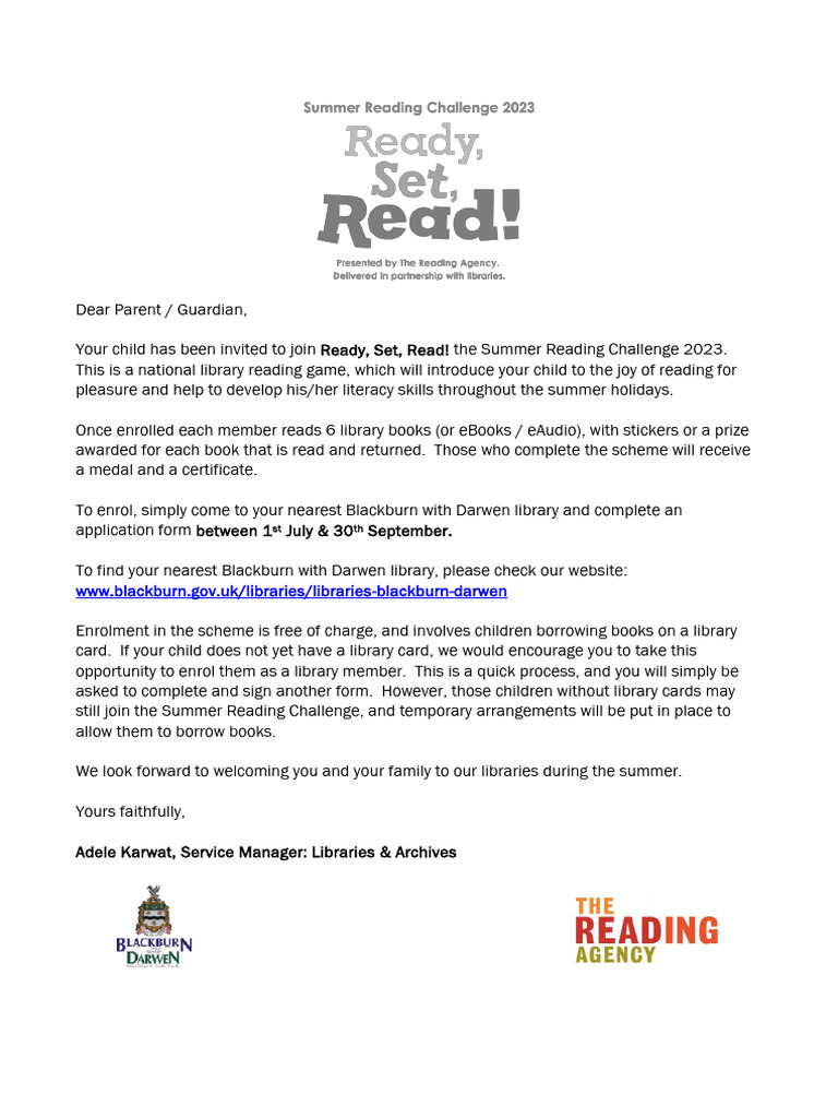 'Summer Reading Challenge' | PDF