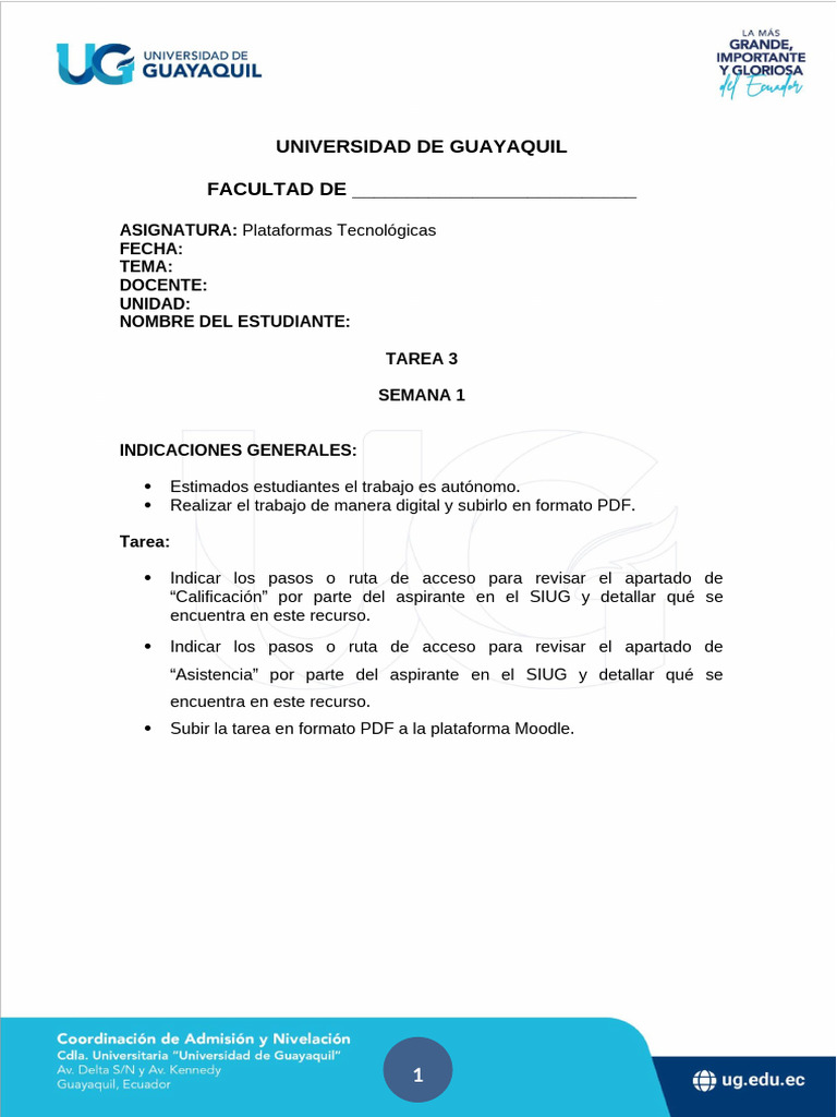 Tarea U1 Clase 3 s1 Estudiante | PDF