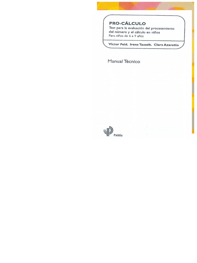 Manual Pro Cálculo. | PDF