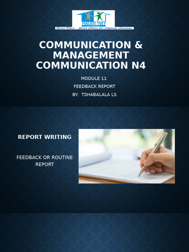 How to Write a Feedback Report | PDF