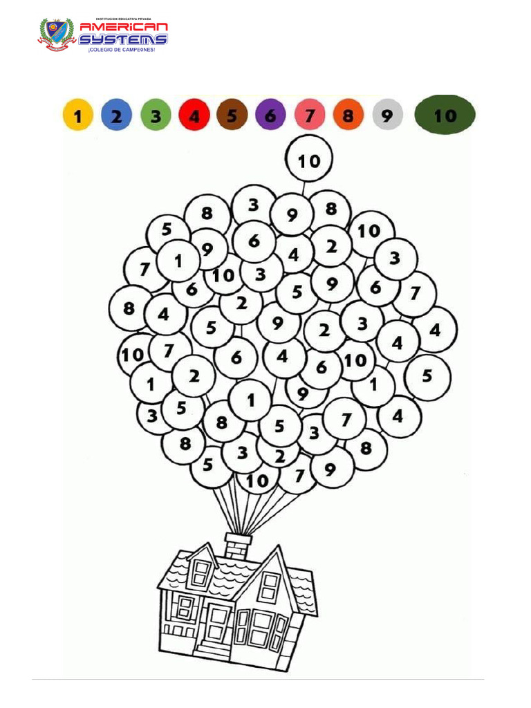 Arte - Colorea Segun Los Numeros | PDF