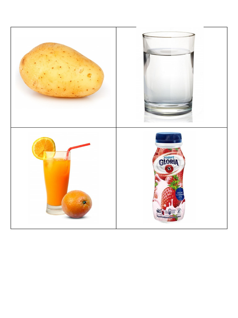 Vocabulario Alimentos y Frutas | PDF