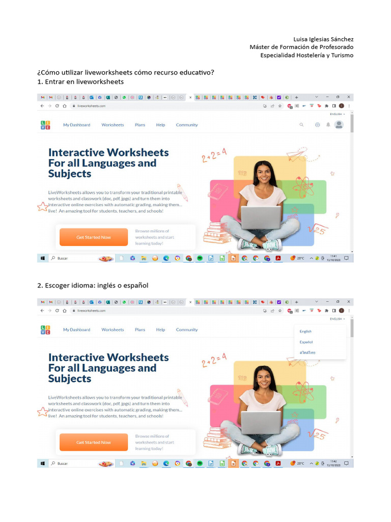 Create Worksheet - Live Worksheets | PDF | Turismo