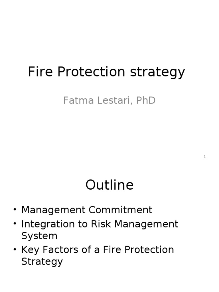 Fire Protection Strategy Guide | PDF | Computers