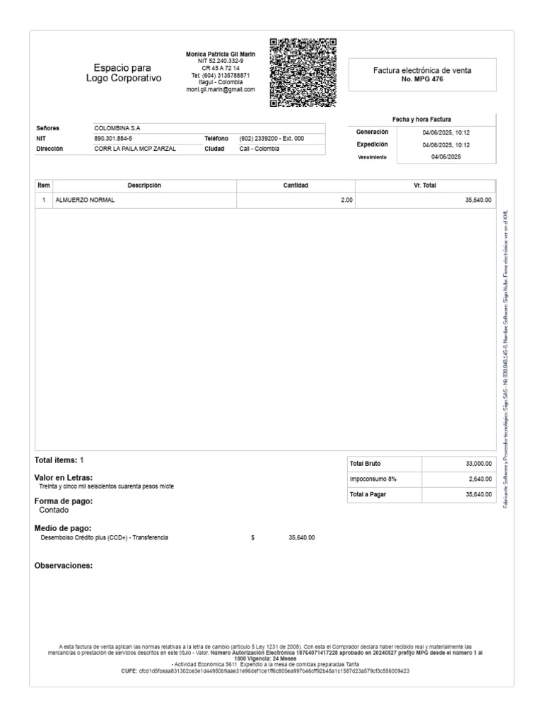 Fact 476 Colombina | PDF