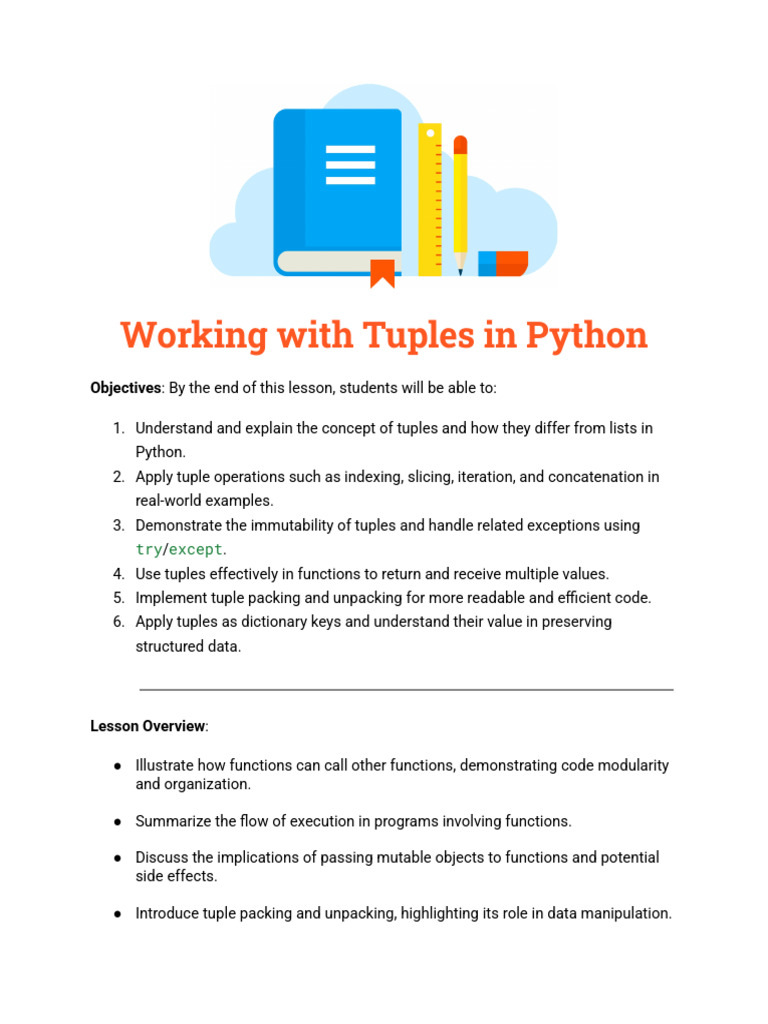 Working With Tuples in Python | PDF | Control Flow | Computing