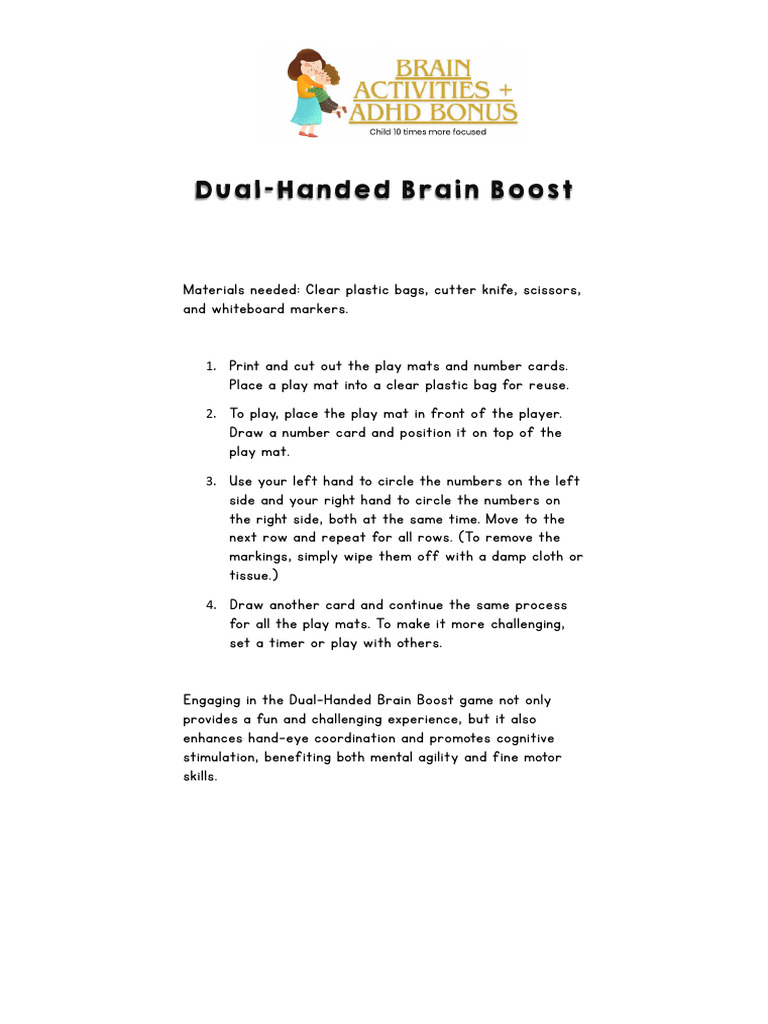 Dual Handed+Brain+Boost | PDF