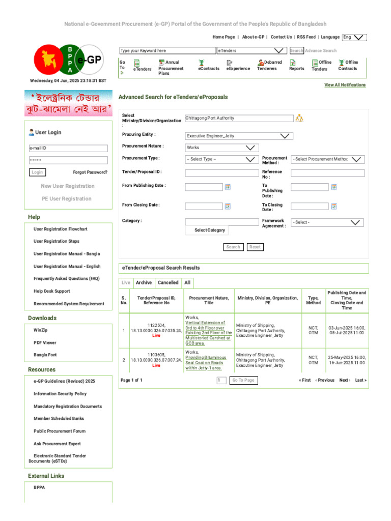 Advanced Search For ETenders - Eproposals | PDF | Software | Computing