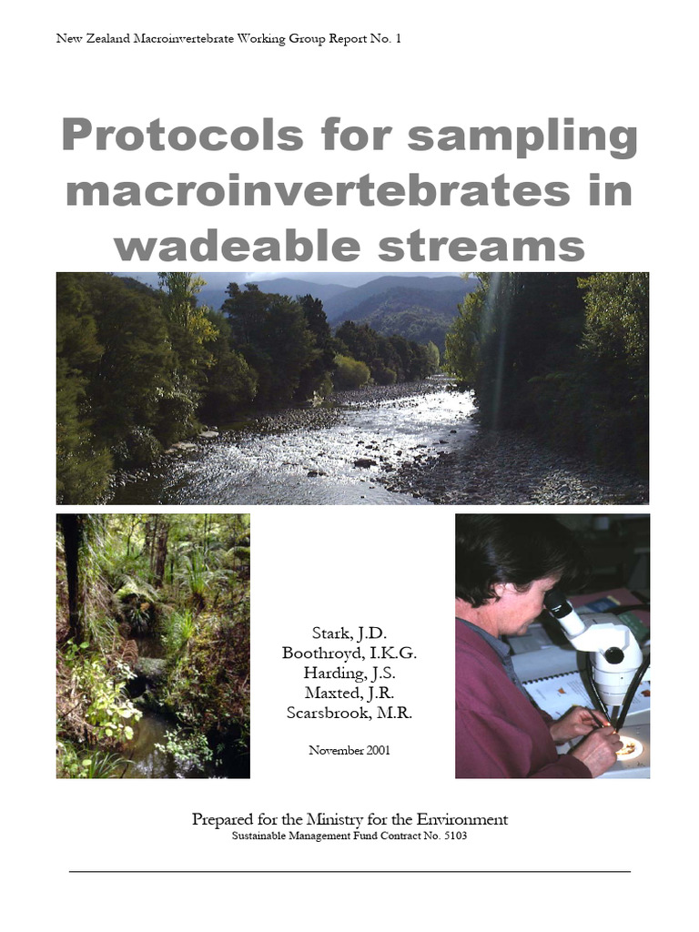 Stark, 2001 Protocols For Sampling Macroinvertebrates in Wadeable ...