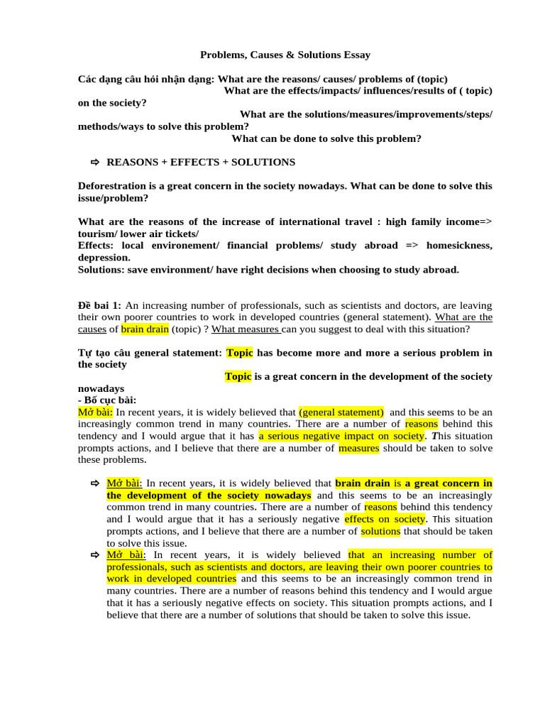 B2 Writing2 Causes, Efects&Solutions New Version | PDF | Traffic Collision | Crimes