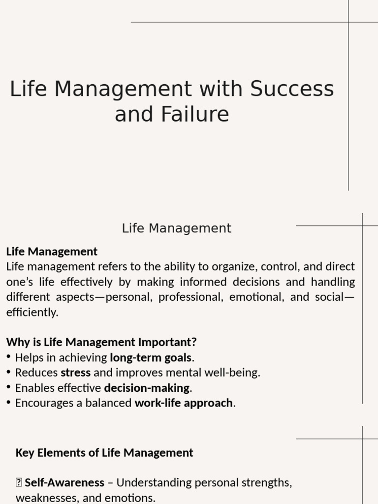 Mastering Life: Success & Failure Strategies | PDF | Goal ...