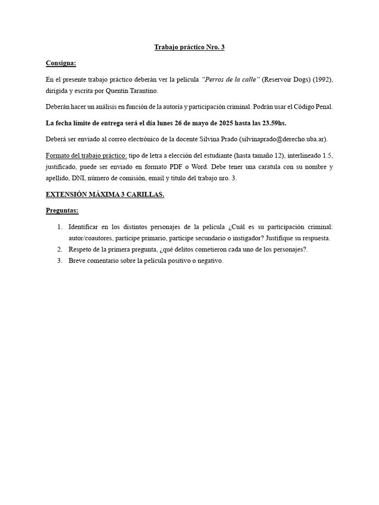 Consignas de TP 3 | PDF