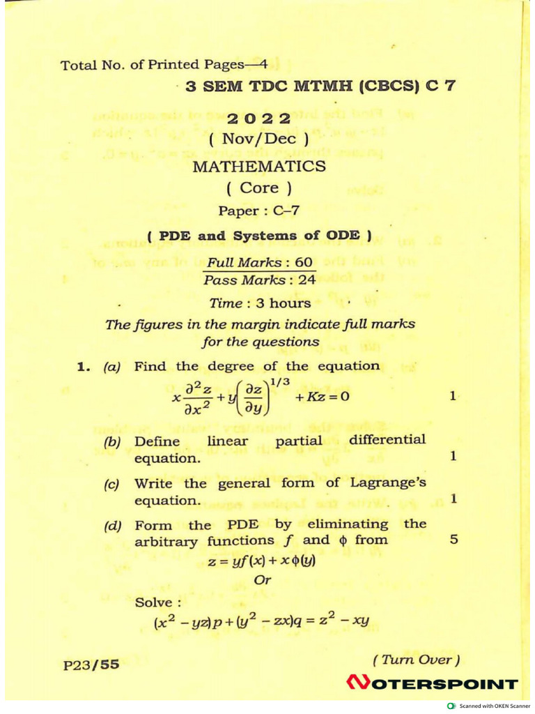 2022 3s Mths c7 - Noterspoint | PDF