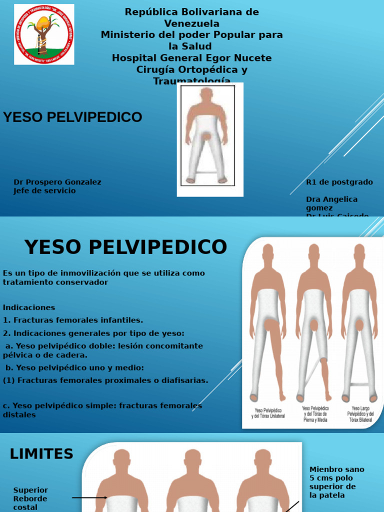 Yeso Pelvipédico: Guía de Uso y Cuidados | PDF | Traumatologia ...