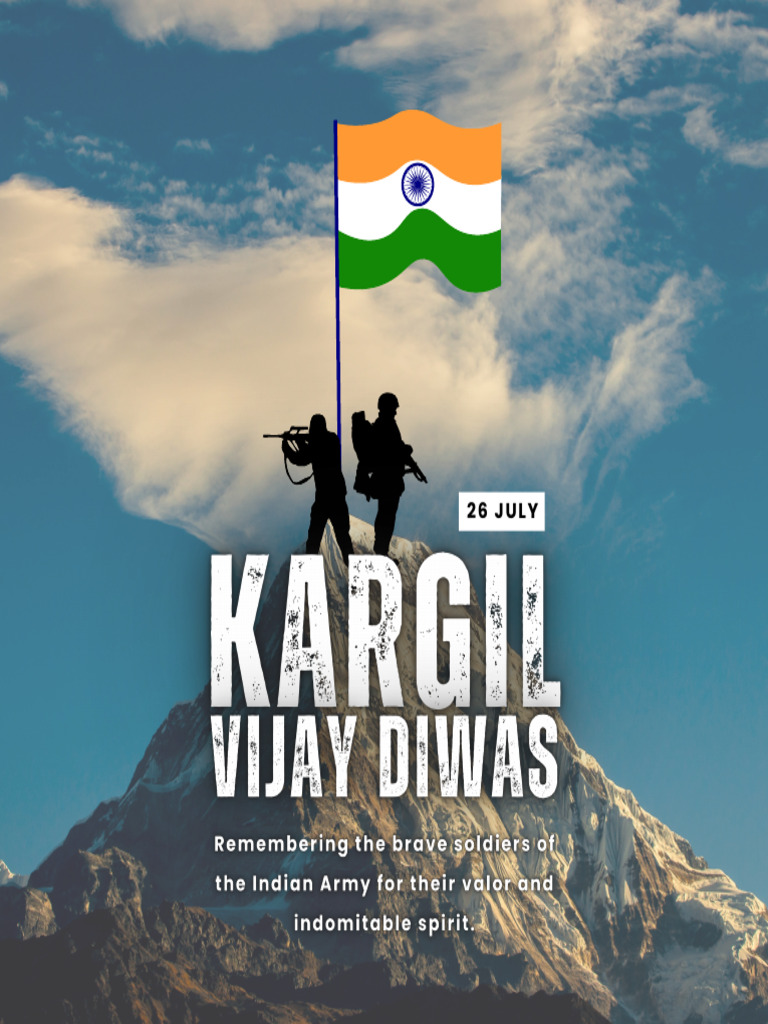 Blue Photo Kargil Vijay Diwas Instagram Post | PDF