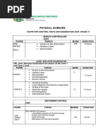 PHYSICAL SCIENCES P1 EXAM SCOPE For Year 2025 | PDF