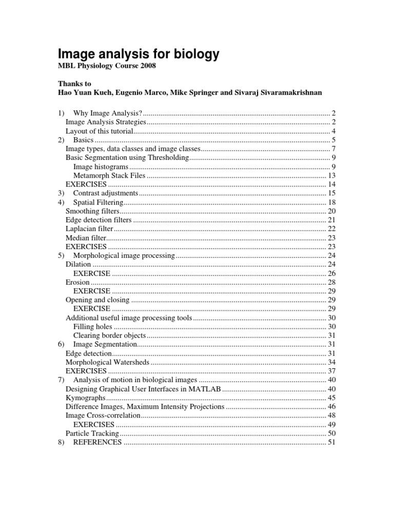 Image Analysis With Matlab | PDF | Image Segmentation | Graphical User ...