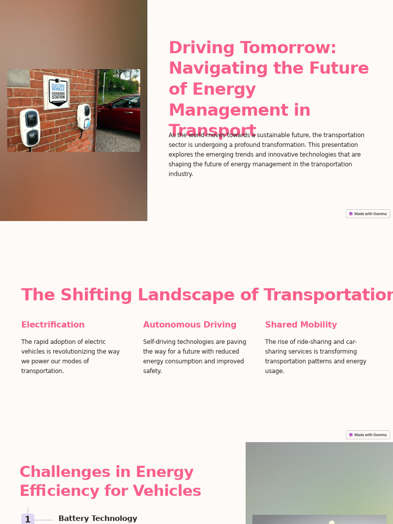 Driving Tomorrow Navigating The Future of Energy Management in ...