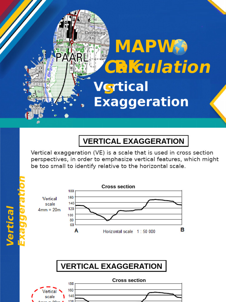 Mapwork Calculation Vertical Exageration | PDF