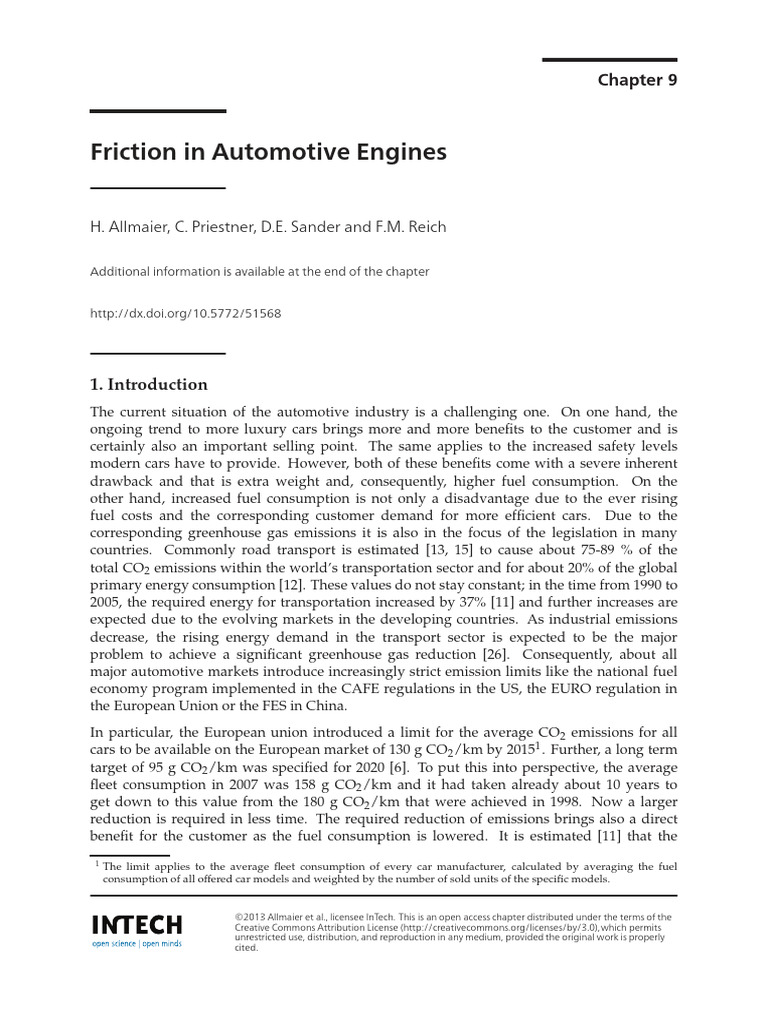 Friction in Automotive Engines 2swpom238k | PDF | Piston | Internal ...