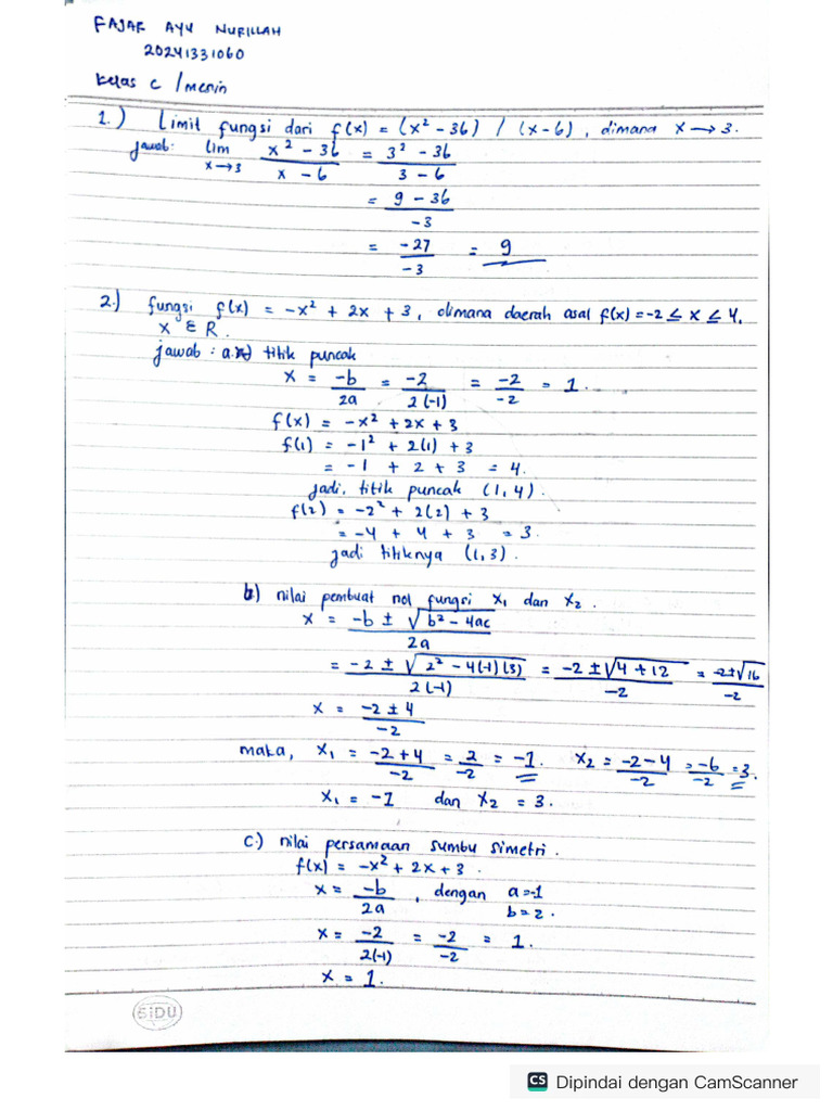 Uts MTK Teknik II | PDF