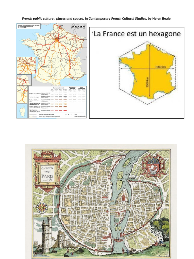 French Public Culture Spaces Places Worksheet Group | PDF