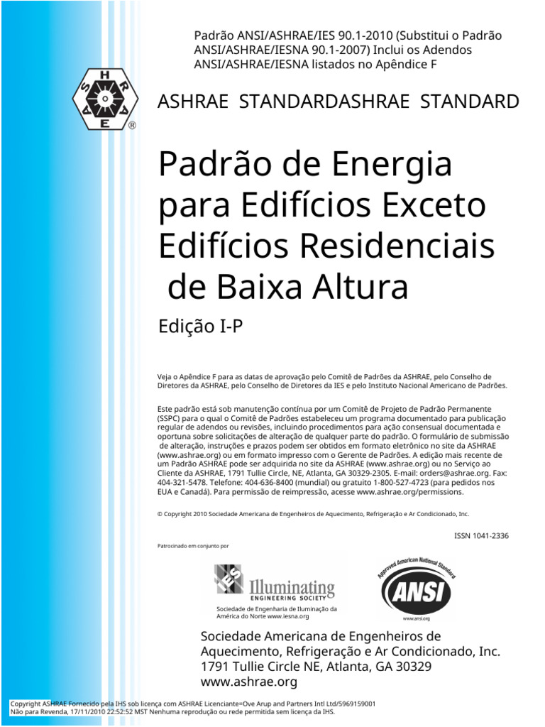 ASHRAE Standard 90.1-2010 I-P Edition | PDF | Building Automation ...