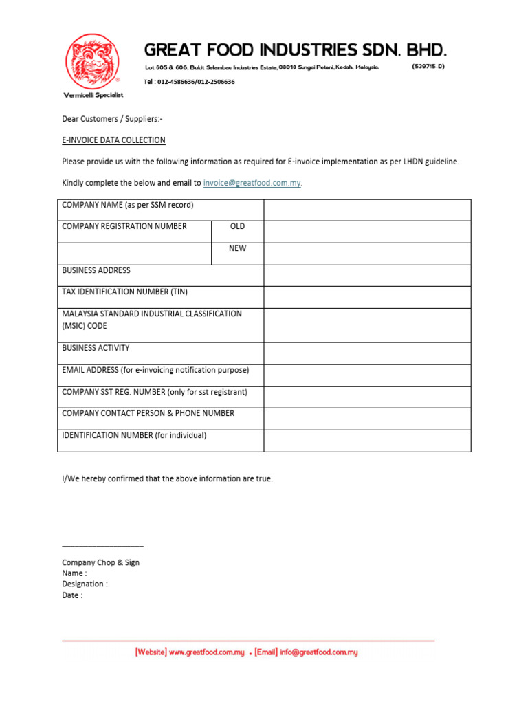 E-Invoice Data Collection | PDF