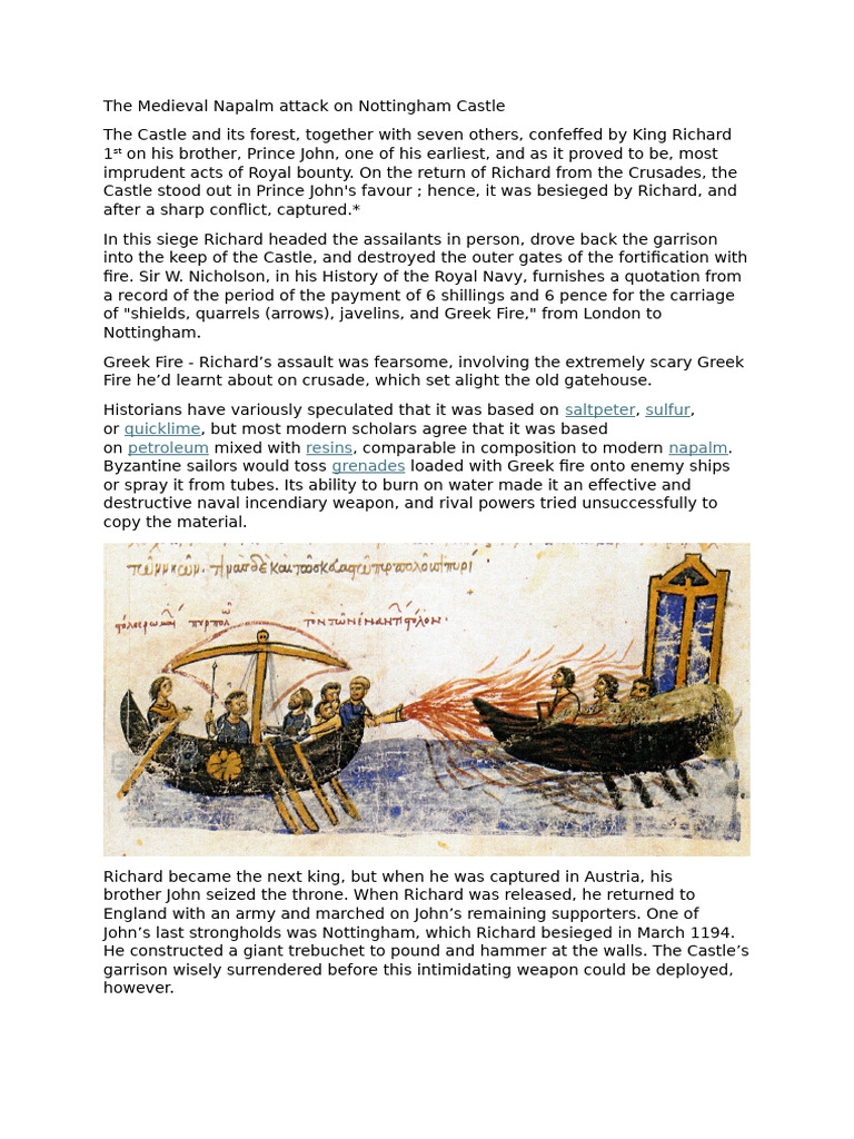 Medieval Siege of Nottingham Castle | PDF | Castle | Warfare Of The ...